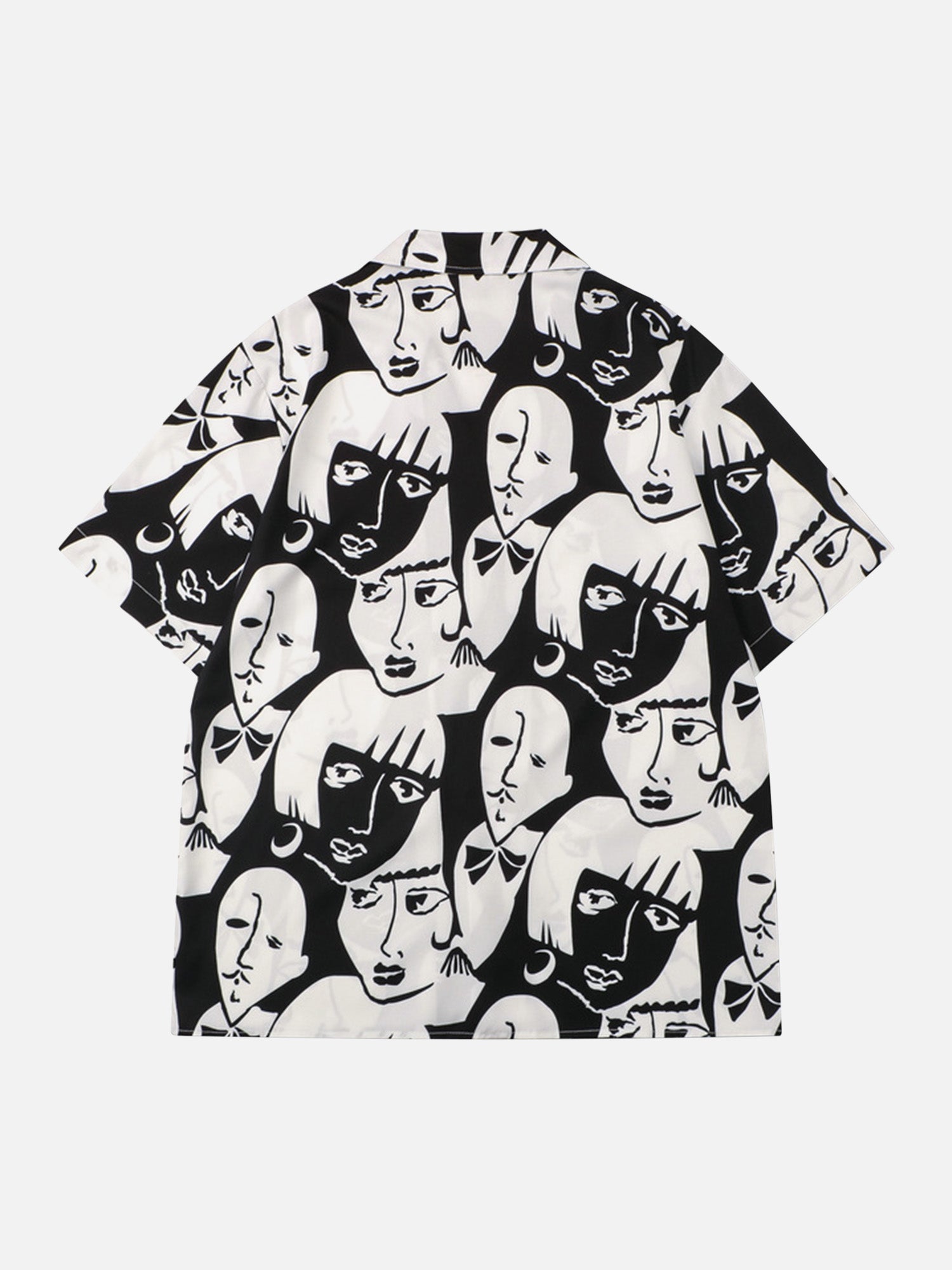 Creative Design Multi-face All-over Printing Shirt Short Set