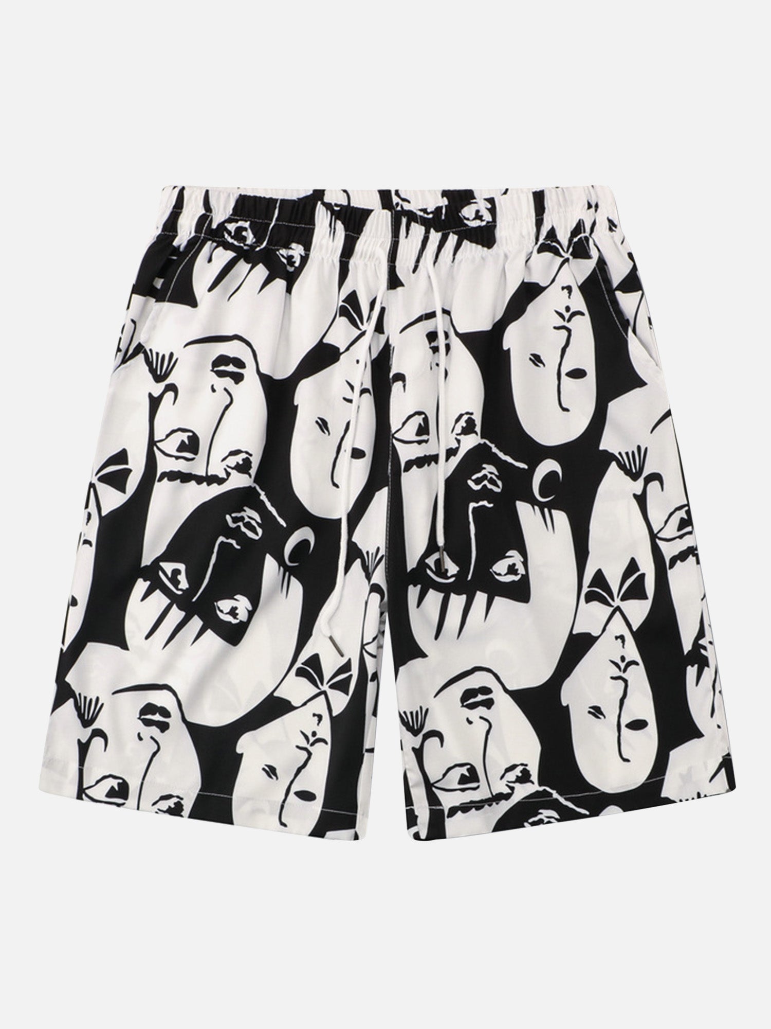 Creative Design Multi-face All-over Printing Shirt Short Set