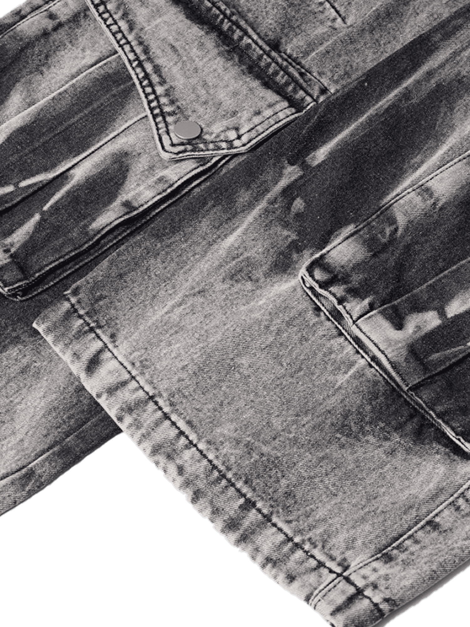 Thesupermade High Street Washed Distressed Work Jeans