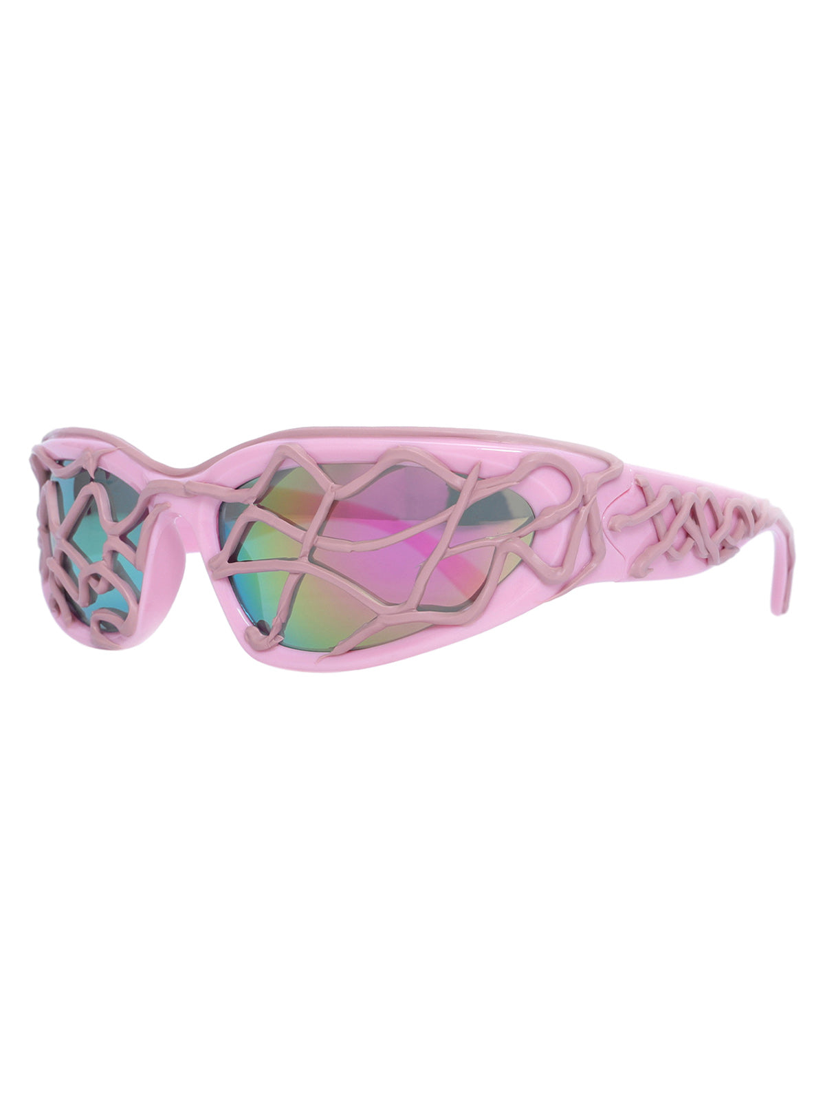 Futuristic Wavy Frame Sunglasses | Thesupermade® – thesupermade®