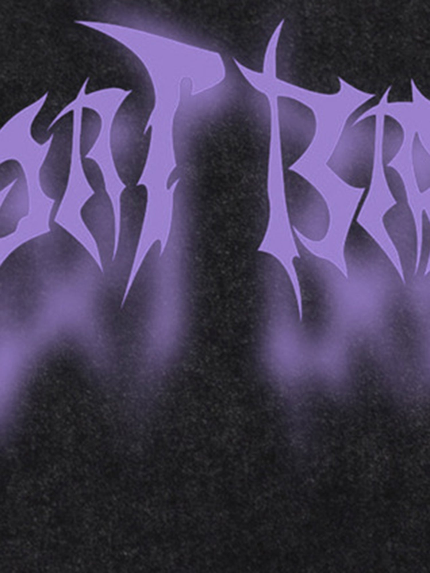 Thesupermade Metallic Embellished Phantom Lettering Vintage Distressed