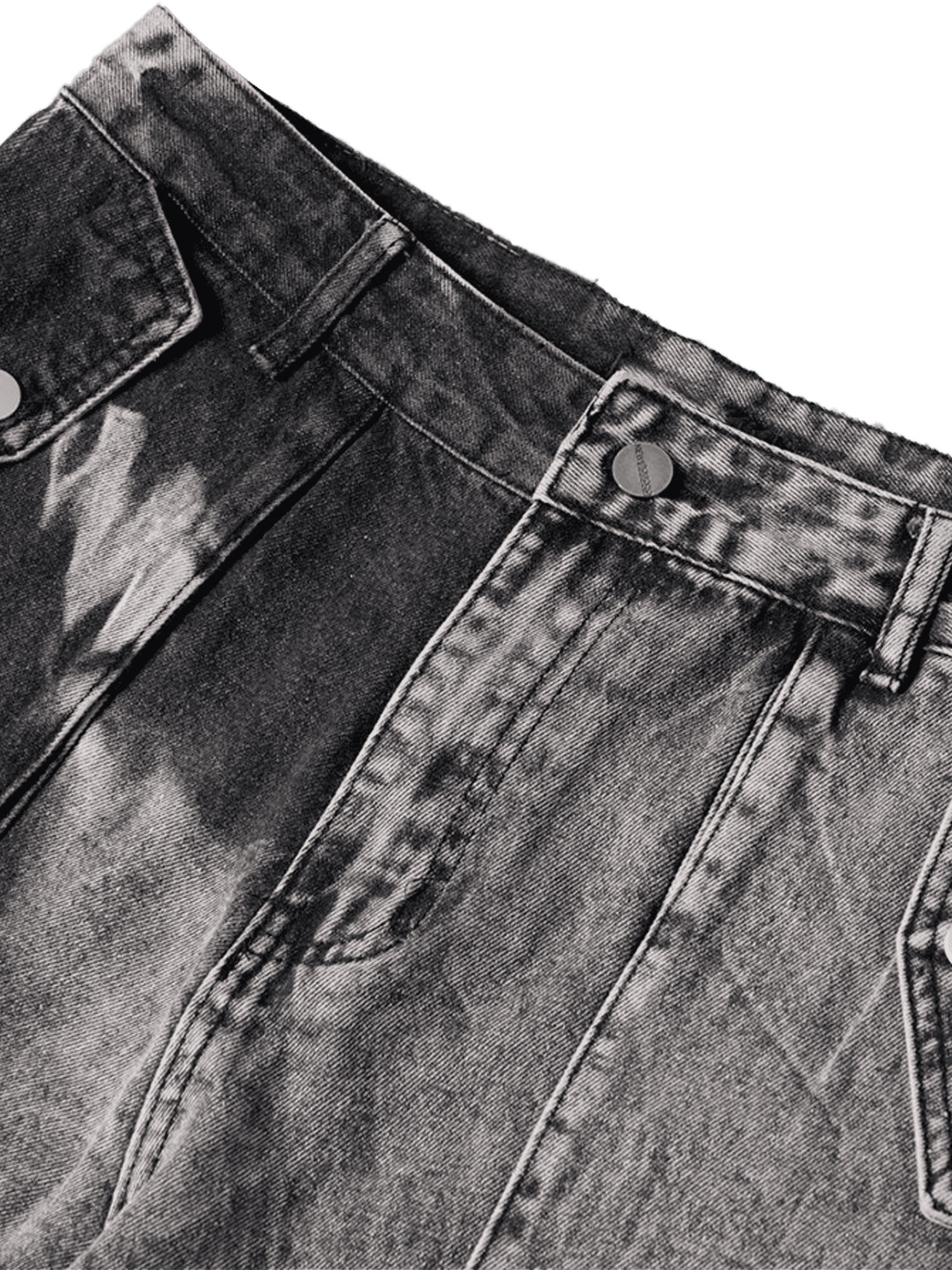 Thesupermade High Street Washed Distressed Work Jeans