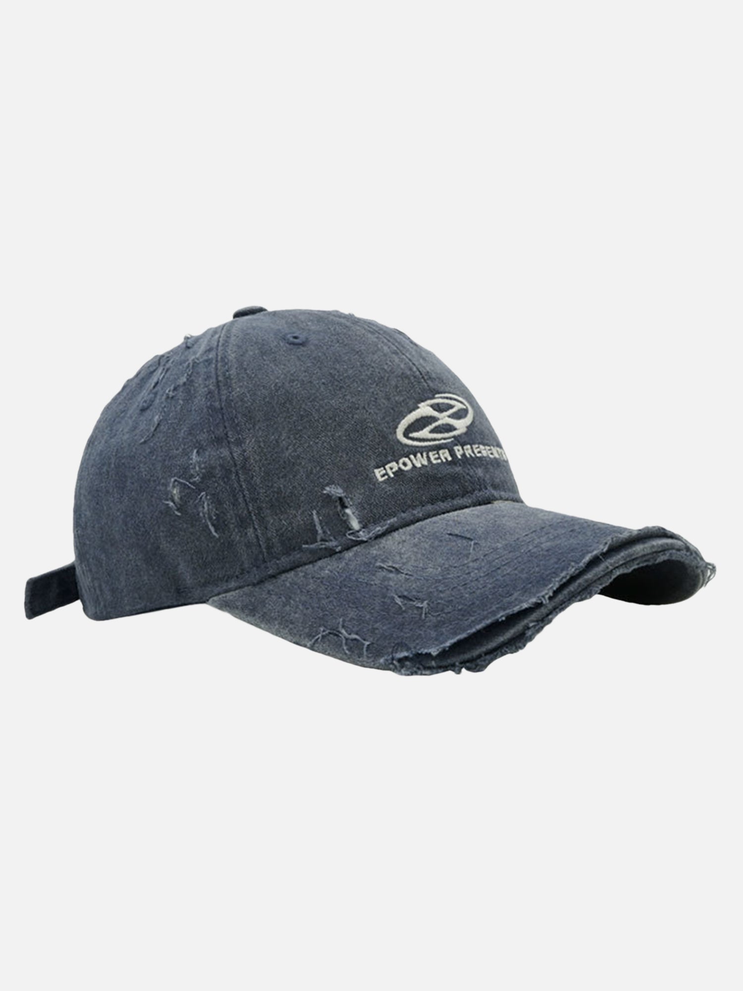 Thesupermade Distressed Ripped Denim Baseball Cap - 2028