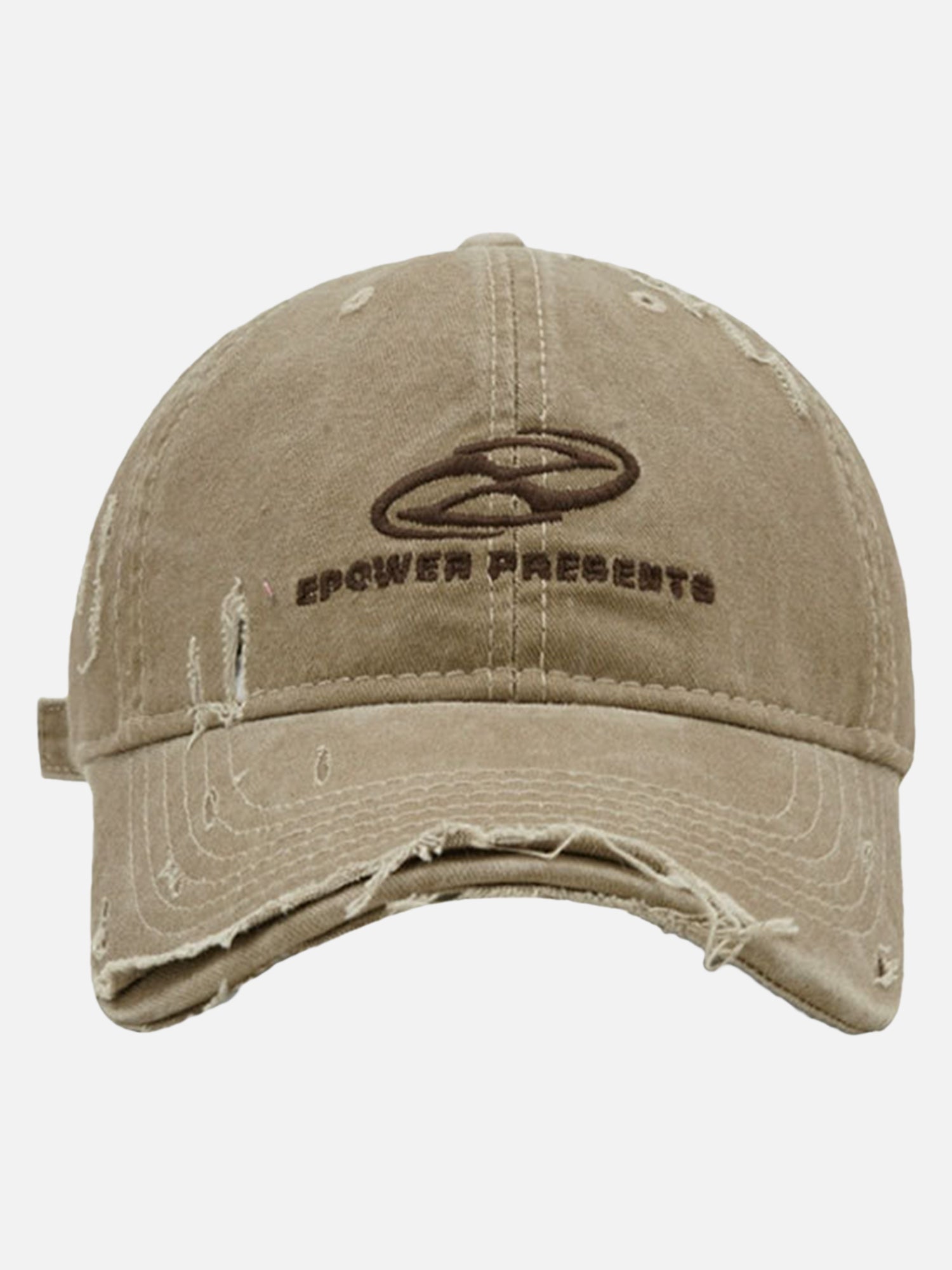 Thesupermade Distressed Ripped Denim Baseball Cap - 2028