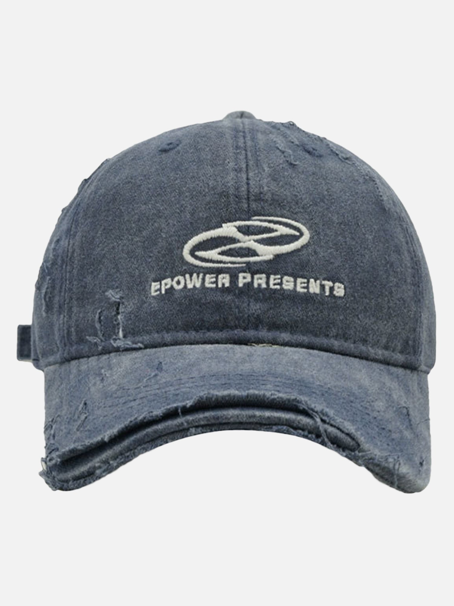 Thesupermade Distressed Ripped Denim Baseball Cap - 2028